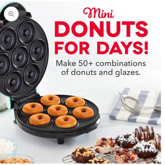dash | Kitchen | New Dash Express Mini Donut Maker Aqua | Poshmark